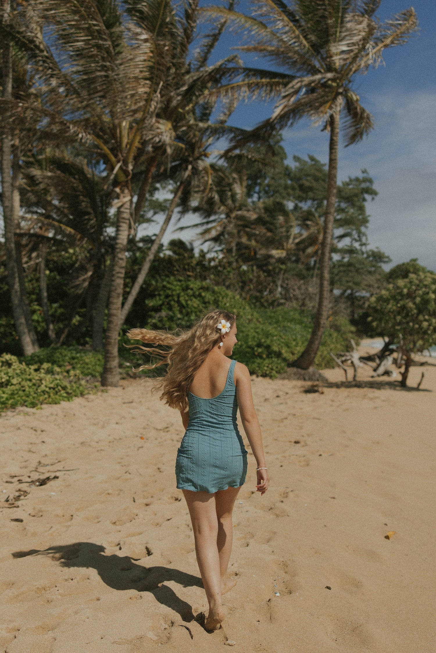 Teal Floral Cute Full Coverage Swim Dress – Geode Swimwear